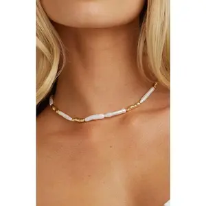 UNTAMED PETALS Miley Baroque Pearl Necklace - Ivory
