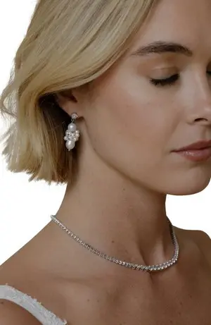 UNTAMED PETALS Sydney Pearl Drop Earrings