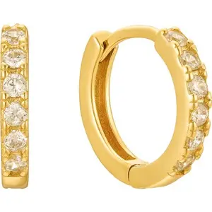 UNTAMED PETALS Monica Cz Huggie Hoop Earrings - Gold