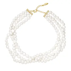 UNTAMED PETALS Freshwater Choker - Pearl