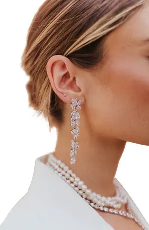 UNTAMED PETALS Promise Crystal Drop Earrings