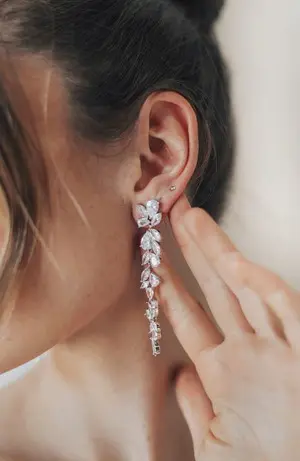 UNTAMED PETALS Promise Crystal Drop Earrings