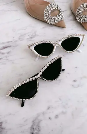 UNTAMED PETALS Studded Sunglasses