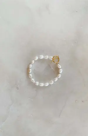 UNTAMED PETALS Parnell Bracelet - Pearl