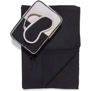 Sofia Cashmere Sophia Cashmere Colorblock Travel Set - Black
