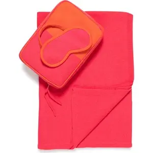 Sofia Cashmere Sophia Cashmere Colorblock Travel Set - Coral
