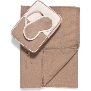 Sofia Cashmere Sophia Cashmere Colorblock Travel Set - Taupe