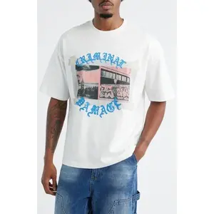CRIMINAL DAMAGE Cut & Paste Graphic T-shirt