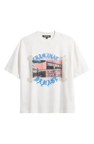CRIMINAL DAMAGE Cut & Paste Graphic T-shirt