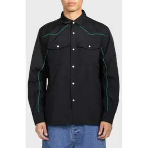 PLEASURES Nylon Wester Snap-up Shirt