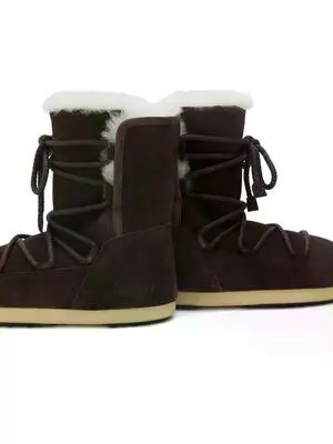 Moon Boot Lace-up Shearling Boots