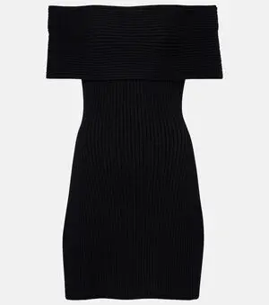 Givenchy Ribbed-knit Wool And Alpaca-blend Minidress