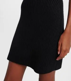 Givenchy Ribbed-knit Wool And Alpaca-blend Minidress
