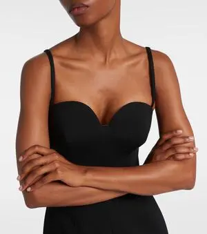 Givenchy Bustier Dress In Wool Blend