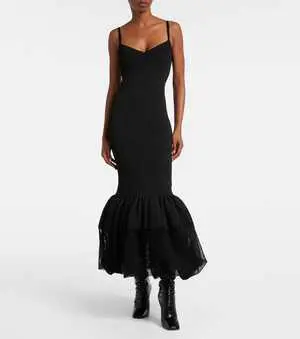 Givenchy Ribbed-knit Midi Dress