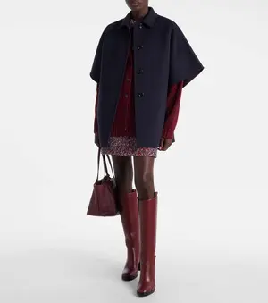 Gucci Single-breasted Wool Cape