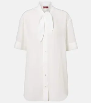 Gucci Sheer Silk Crepe Shirt
