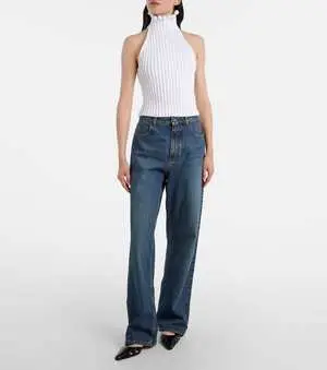 Alaïa Low-rise Straight Jeans