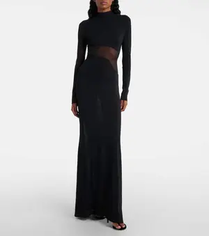 Alaïa Knitted Sheer Gown