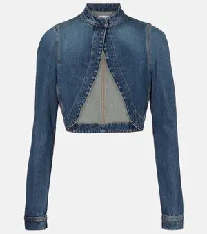 Alaïa Cropped Denim Jacket