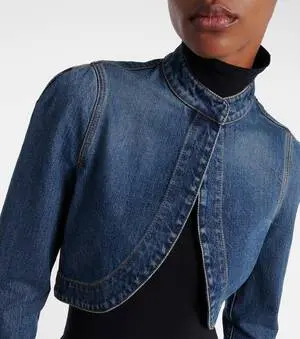 Alaïa Cropped Denim Jacket