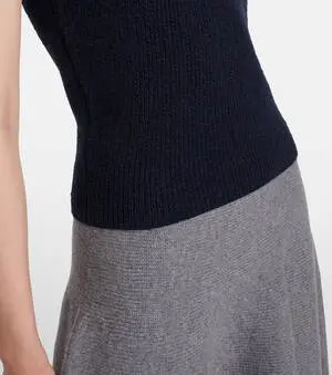 Alaïa Wool And Silk-blend Turtleneck Top