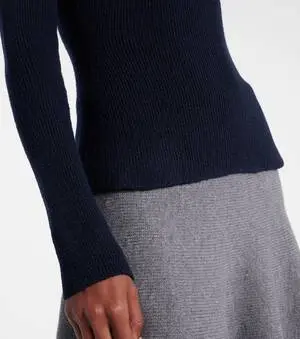 Alaïa Wool And Silk-blend Turtleneck Sweater