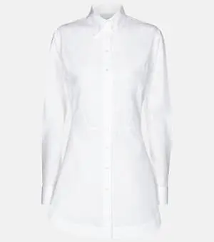 Alaïa Cotton Poplin Shirt - White