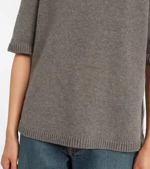 Alaïa Knitted Cashmere-blend Turtleneck Top