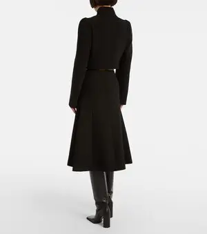 Alaïa Pleated Midi Skirt