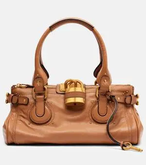 Chloé Paddington Leather Shoulder Bag - Brown