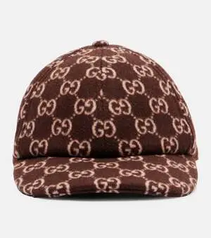 Gucci Gg Canvas Wool Baseball Cap - Neutrals
