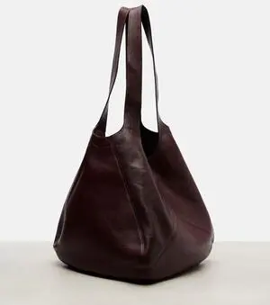 Chloé Balloon Medium Leather Shoulder Bag - Burgundy