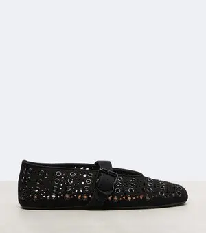 Alaïa Vienne Embellished Ballet Flats