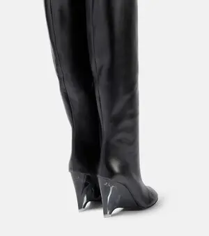 Alaïa Leather Knee-high Boots - Black