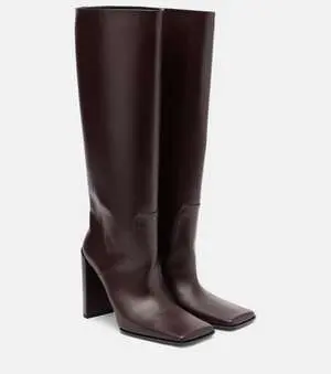 Alaïa Leather Knee-high Boots - Brown