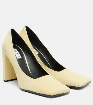 Alaïa Calf Hair Pumps - Yellow