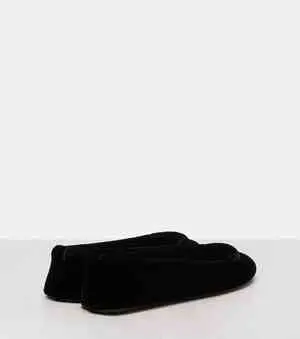Alaïa Velvet Ballerina Flats