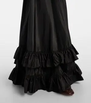 Chloé Ruffled Silk Maxi Skirt