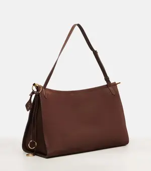 Alaïa Le Click Large Leather Shoulder Bag - Brown