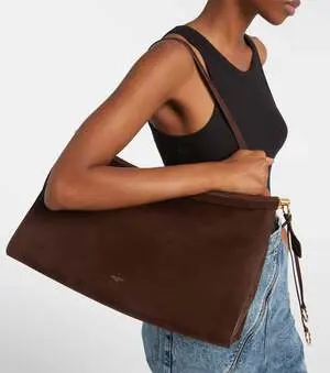 Alaïa Le Click Large Leather Shoulder Bag - Brown