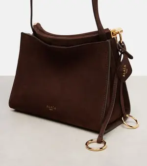 Alaïa Le Click Small Suede Shoulder Bag - Brown