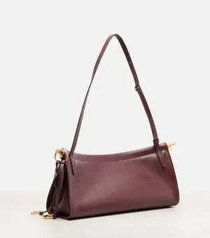 Alaïa Le Click Medium Leather Shoulder Bag - Burgundy