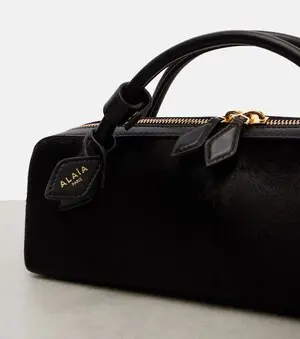 Alaïa Le Teckel Small Calf Hair Clutch - Brown