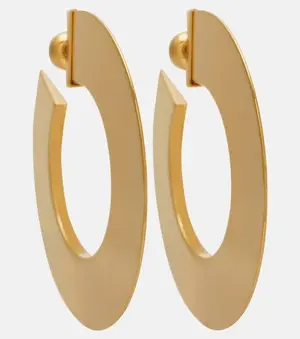 Alaïa Medium Hoop Earrings - Gold