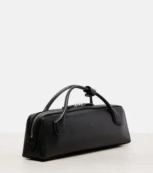 Alaïa Le Teckel Small Leather Clutch - Black