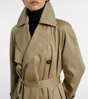 Balenciaga Cocoon Cotton Twill Trench Coat