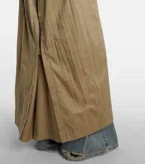 Balenciaga Cocoon Cotton Twill Trench Coat