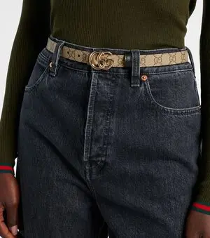 Gucci Gg Marmont Reversible Belt - Beige
