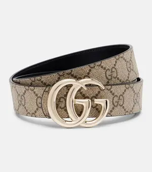 Gucci Gg Reversible Belt - Beige